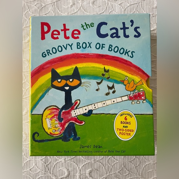 None | Toys | Pete The Cats Groovy Box Of Books 6 Book Set By James ...